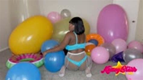 Erotic Balloon Sit To Pop Kassey Starr Clips Clips4sale