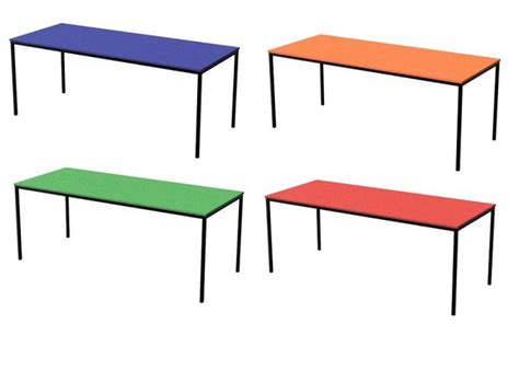 Classroom Rectangle Table 1800 X 750 Colourful And Sturdy Nz Made Tables