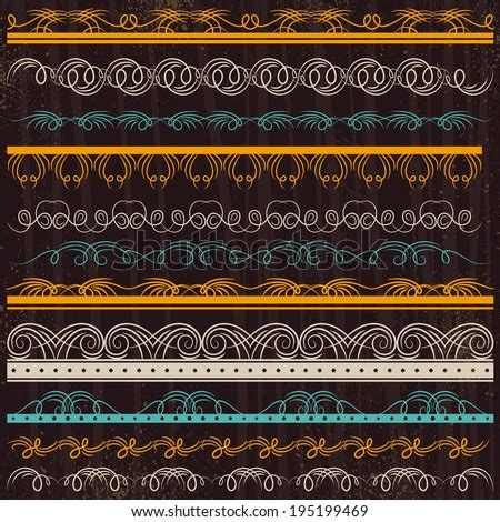 Set Art Deco Patterns Ornaments Creative Stock Vector 553036819 Shutterstock