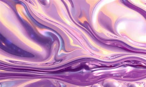 Mesmerizing Abstract Background Featuring Flowing Waves Of Iridescent Purple And Pink Hues