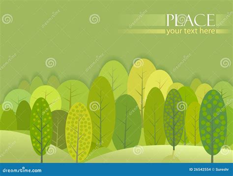 Abstract Green Trees Forest Background Stock Vector Illustration Of Fresh Drop 26542554