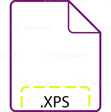 Xps File Icon Deep Rounded Outline Art 57325636 Png