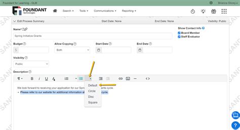 Rich Text Editor Foundant Technologies
