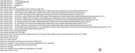 No Matching Version Found For Jsv40x · Issue 3950 · Panjiachenvue Element Admin · Github