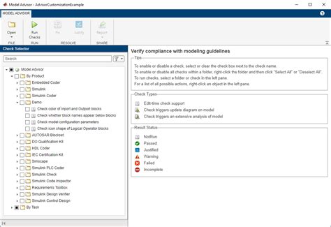 Create And Deploy Model Advisor Custom Configuration Matlab And Simulink Mathworks Switzerland