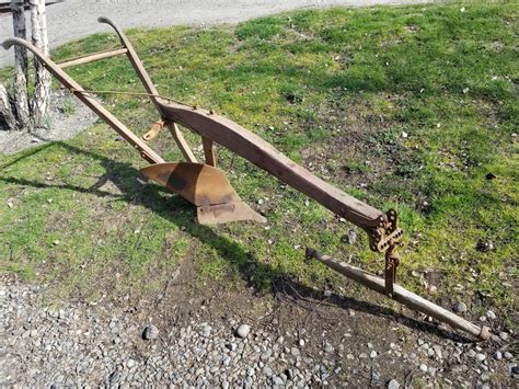 Antique Walk Behind Horse Drawn Farm Plow Yard Art 1923103123