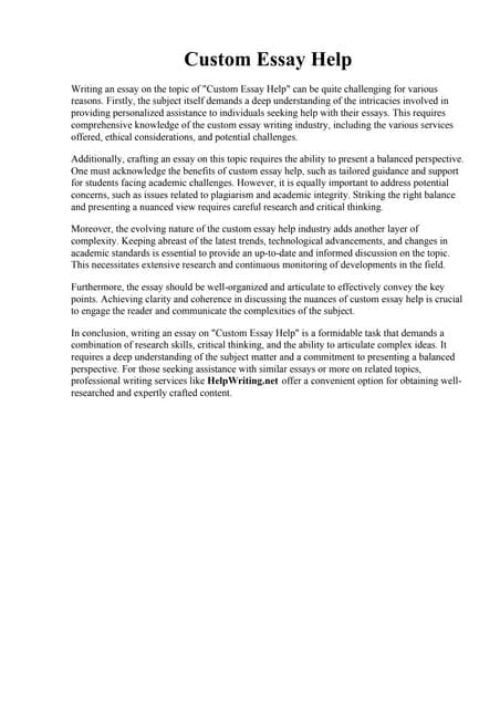 Scientific Essay Examplespdf