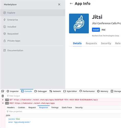Jitsi Not Working In Enterprise Hosted · Issue 28935 · Rocketchat