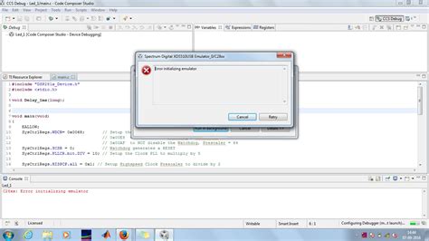 tms320f2812 in ccs v5 3 throws a fatal error 5 could not open source file c2000