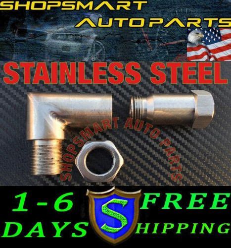 Purchase 304 STAINLESS STEEL O2 OXYGEN SPACER SENSOR EXTENSION DUAL FIT 90 DEGREES 02 In