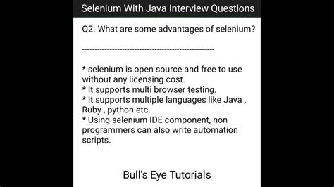 Selenium With Java Interview Questions And Answers For Freshers And Experienced Part 2 Shorts