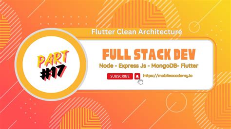 Flutter Full Stack Dev Node Express Mongodb Flutter Part 17 Youtube
