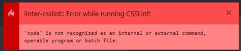 Linter Csslint Error While Running CSSLint Issue AtomLinter Linter Csslint GitHub