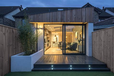 Cedar Clad Extension Contemporary Living Room Dublin By User Houzz Uk