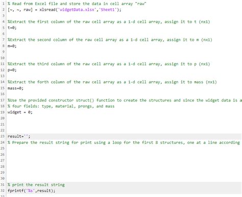 The MATLAB File WidgetData Xlsx Containswidget Chegg