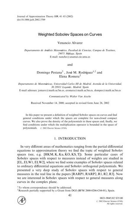 pdf weighted sobolev spaces on curves dokumen tips