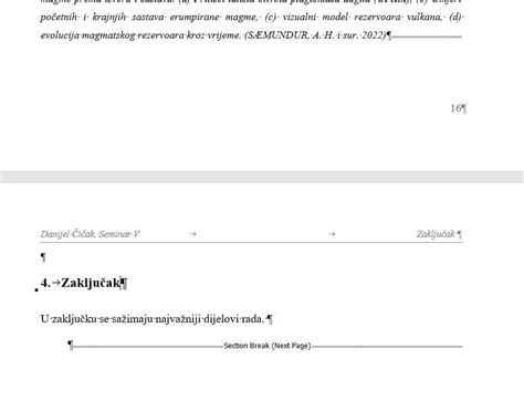 how do i remove an extra row after section break microsoft community hub