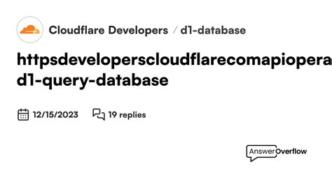 Cloudflare Developers