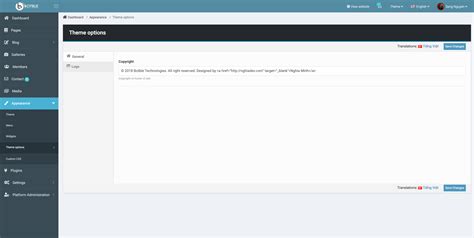 Screenshots Botble Documentation
