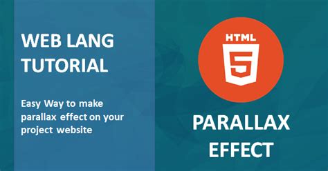 Cara Mudah Membuat Efek Parallax Keren Dengan Css Sahretech