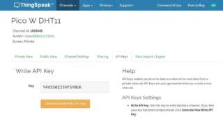 Send Sensor Data To Thingspeak With Raspberry Pi Pico W