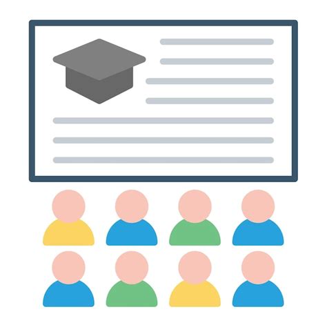 Premium Vector Class Flat Illustration