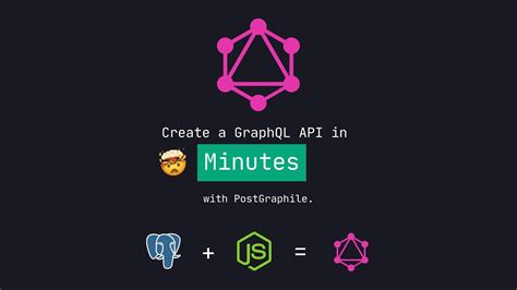 Create A Graphql Api In Minutes With Postgraphile Nodejs Graphql Youtube