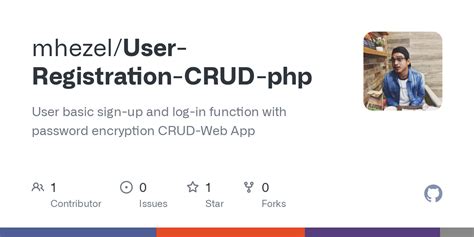 Github Mhezeluser Registration Crud Php User Basic Sign Up And Log In Function With Password