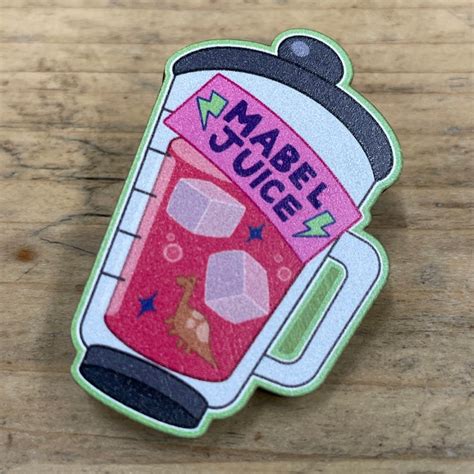 Mabel Juice Gravity Falls Inspired Eco Friendly Wooden Pin Etsy
