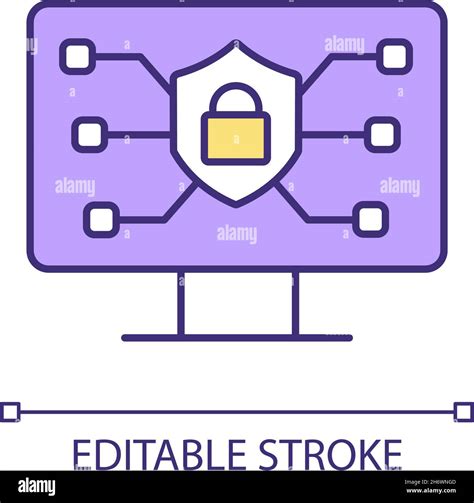 Online Safety RGB Color Icon Stock Vector Image Art Alamy