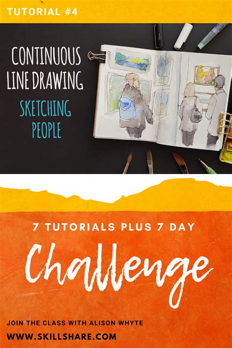 Sketching People Continuous Line Drawing Continuous Line Drawing Skillshare Line Drawing