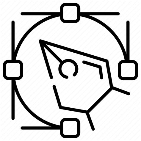 Bezier Pen Tool Graphic Designing Design Curve Icon Download On Iconfinder
