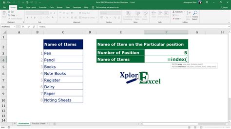 Excel Index Function Download Free Practice Sheets Xplore Excel