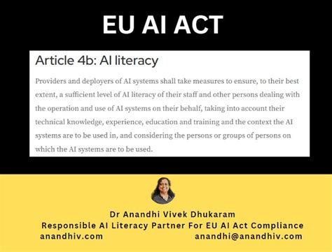 Why Your Organisation Needs Ai Literacy Training Dr Anandhi Vivek