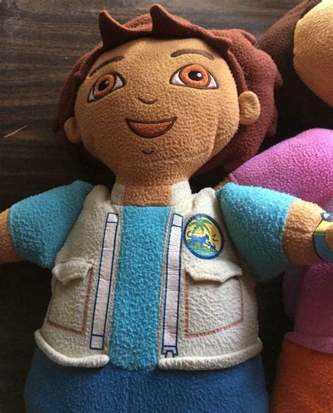 Extra Large Size Dora And Diego Plush Dolls Approx 29 26 Used But Still