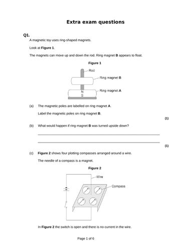 Aqa Gcse Physics 9 1 P15 1 Magnetic Fields Full Lesson Teaching Resources