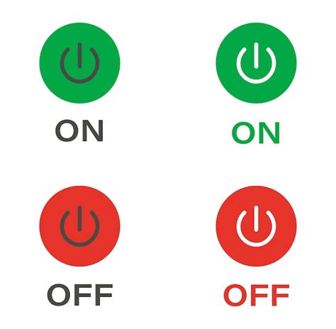 Premium Vector On Off Turn Button Icon Vector In Flat Design