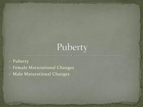 Ppt Puberty Powerpoint Presentation Free Download Id1898461