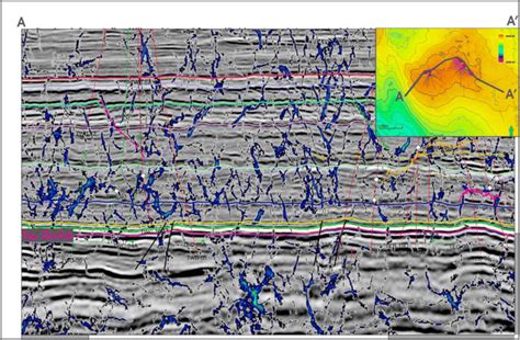 Seismic Cross Section Along The North Part Of The Field With Fault