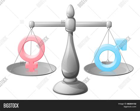 Gender Symbol Scales Stock Vector Stock Photos Bigstock