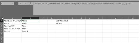 Delete Certain Words From An Excel Cell Based On A List Stack Overflow