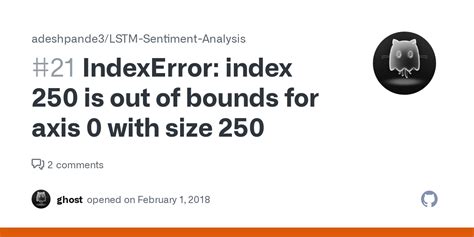 Indexerror Index 250 Is Out Of Bounds For Axis 0 With Size 250 · Issue
