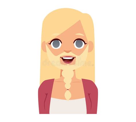 Woman Emoji Face Vector Stock Vector Illustration Of Girl