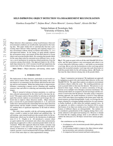 PDF Self Improving Object Detection Via Disagreement Reconciliation