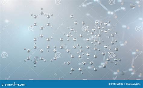 Paclitaxel Molecular Structure 3d Model Molecule Antineoplastic Agents Structural Chemical