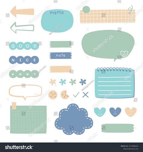 Set Cute Hand Drawn Doodle Text Stock Vector Royalty Free 2137908167 Shutterstock