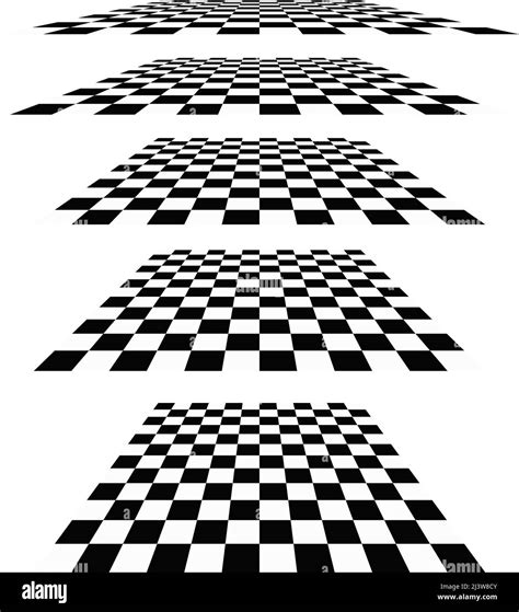 3d chessboard checkerboard pattern in perspective checkered chequered checks planes vanishing
