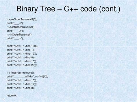 PPT Introduction To Binary Trees Structure Implementation And Traversal Methods PowerPoint