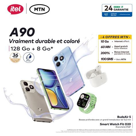 Itel Découvrez Le Itel A90 128 Go De Puissance Résistant à Leau