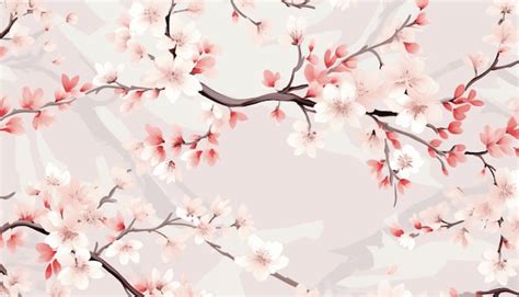 Premium Photo Create A Repeating Pattern Featuring Cherry Blossom